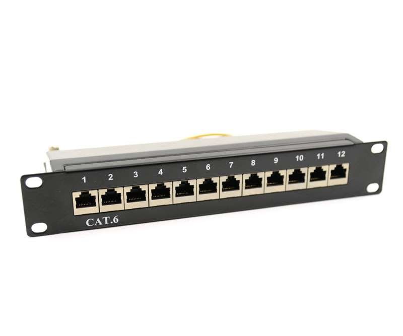 12 Port Cat6 Copper Patch panel - Mtech