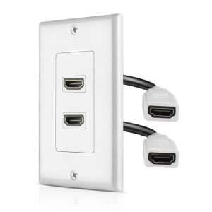 Twin HDMI Wall Faceplate - Mtech